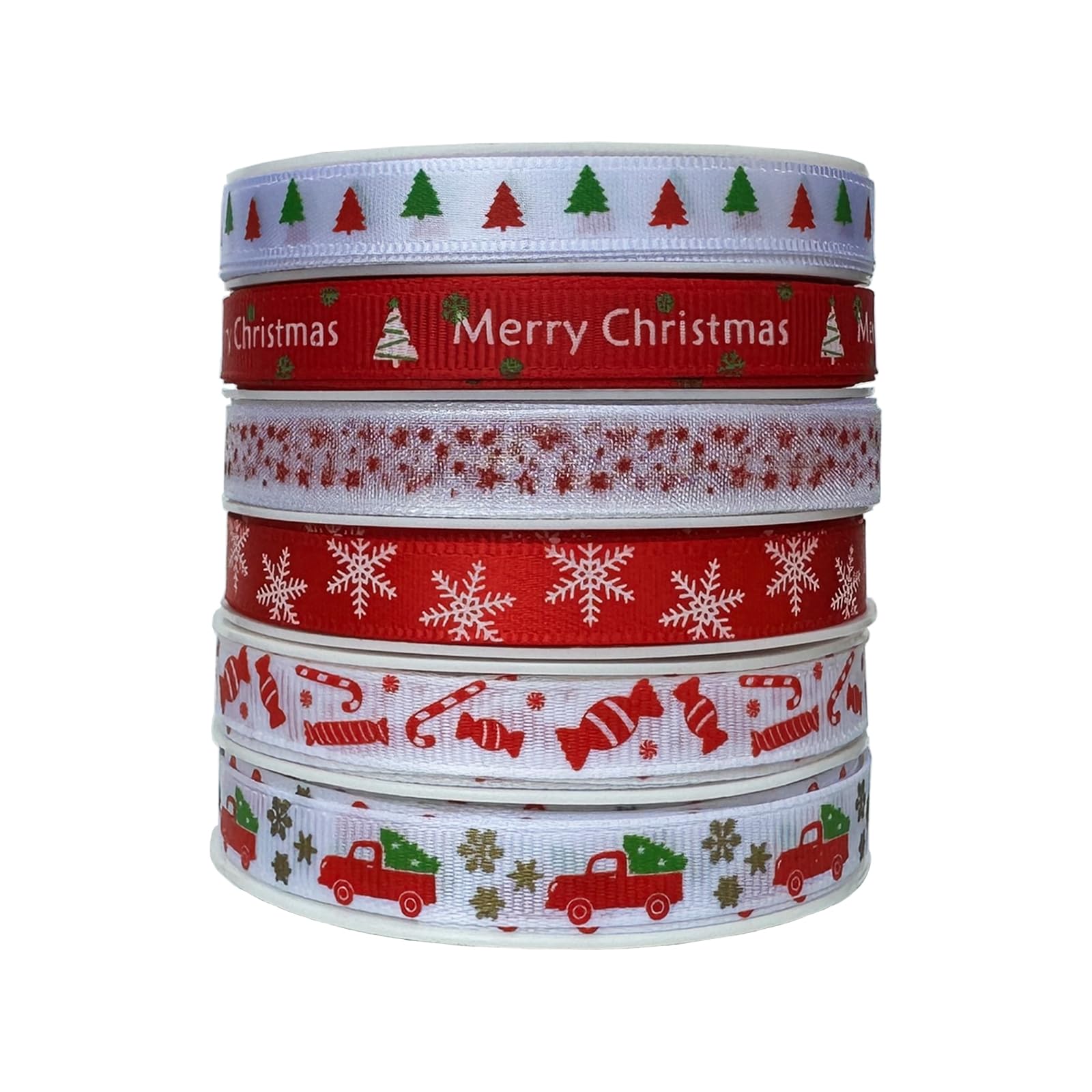 60 Yards 10mm Satin Red Christmas Ribbon for Gift Wrapping Ribbon Red ...