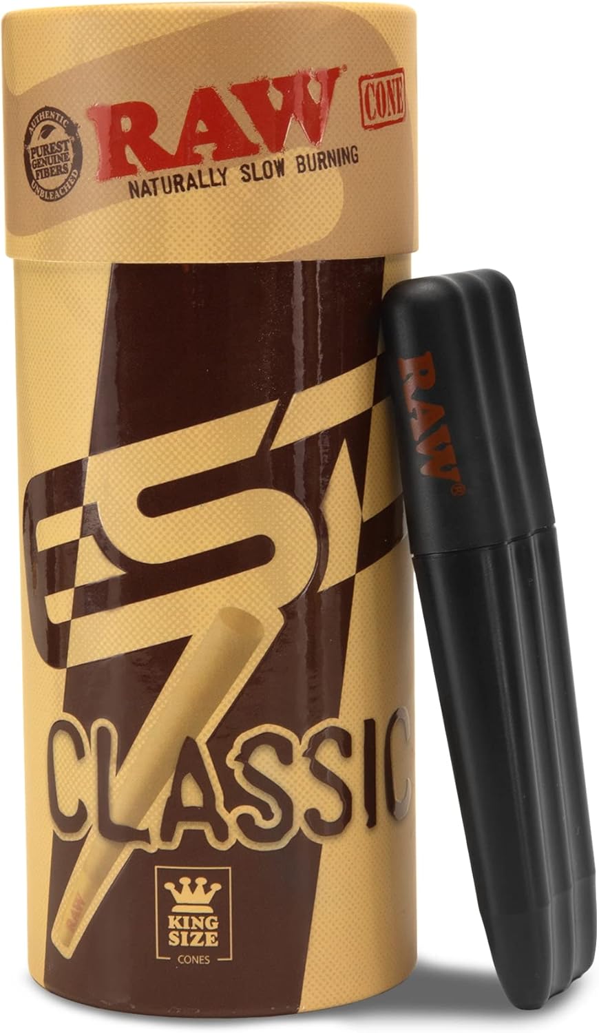 Amazon.com: RAW King Size Case Holder Bundle - 50 RAW Pre-Rolled Cones ...