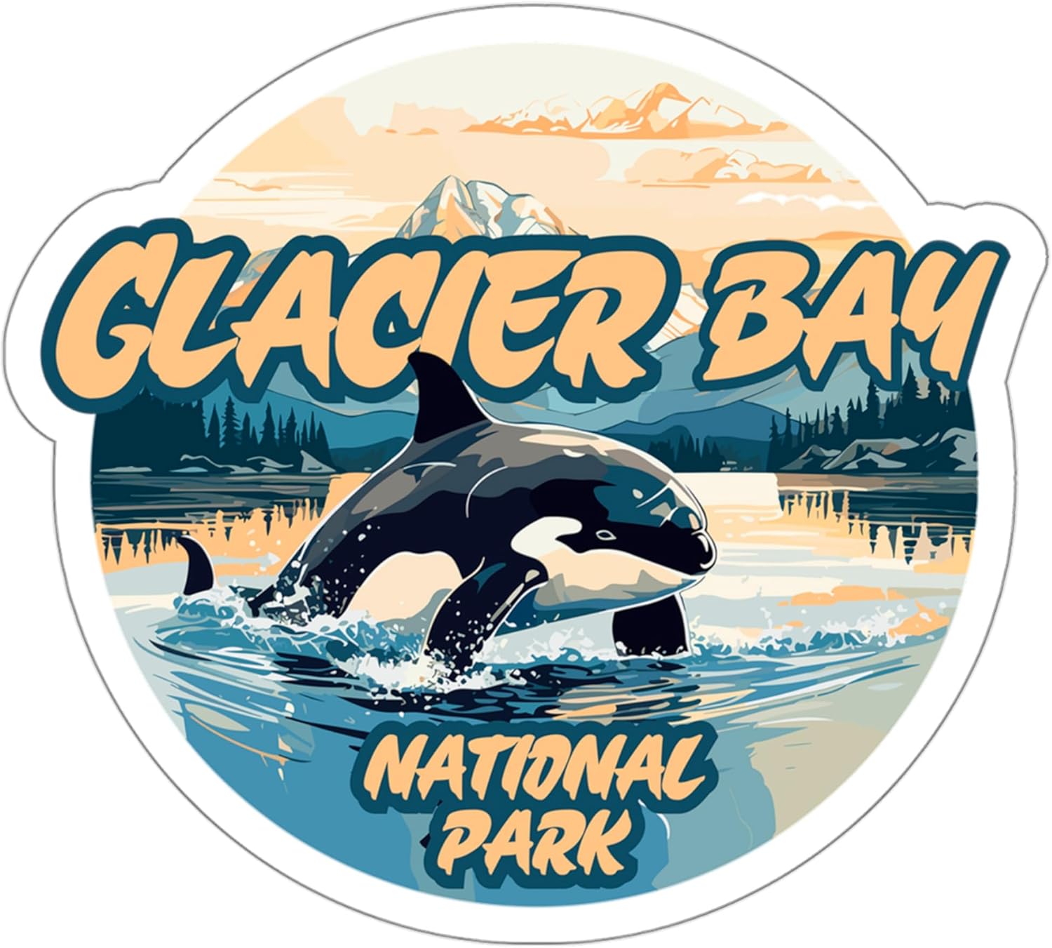 Amazon.com: Glacier Bay National Park Alaska Sticker Adventure Souvenir ...