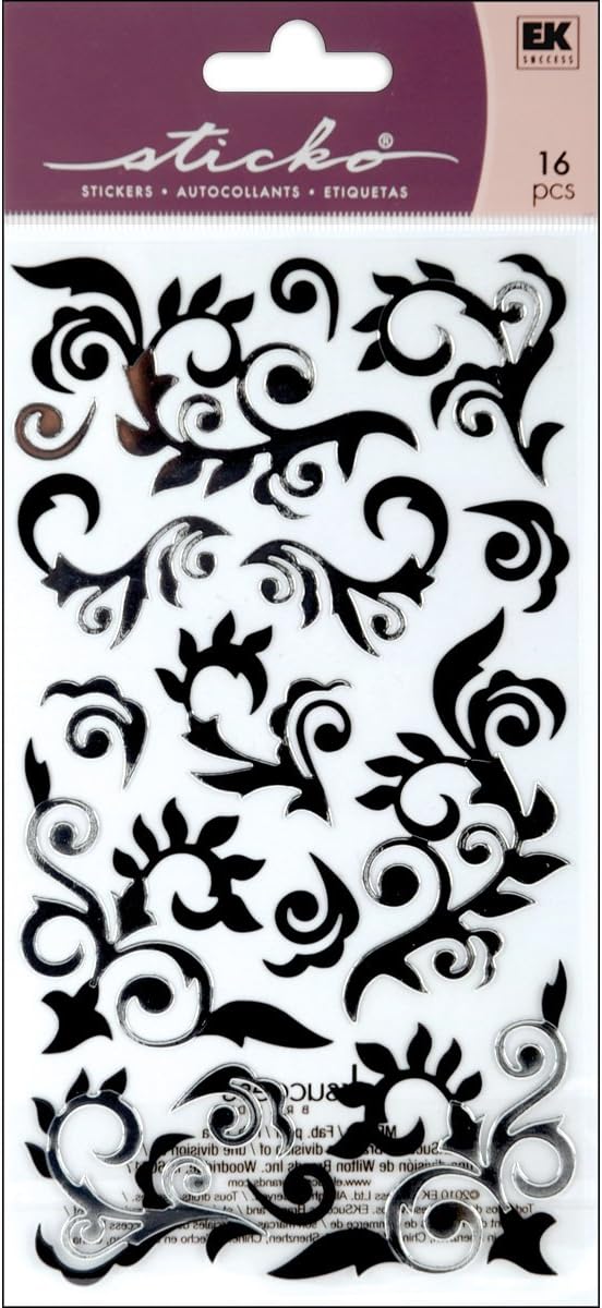 Amazon.com: Sticko Silver Flourish Stickers