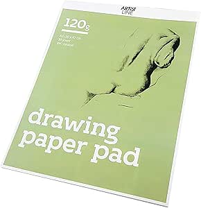 Amazon.com: Drawing Paper Pad, A3 30x42 cm, 120 g, White, 30sheets ...