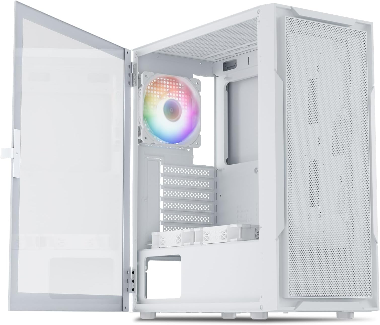 Amazon.com: DARKROCK MH200 White PC Computer Case for Office&Gaming ...