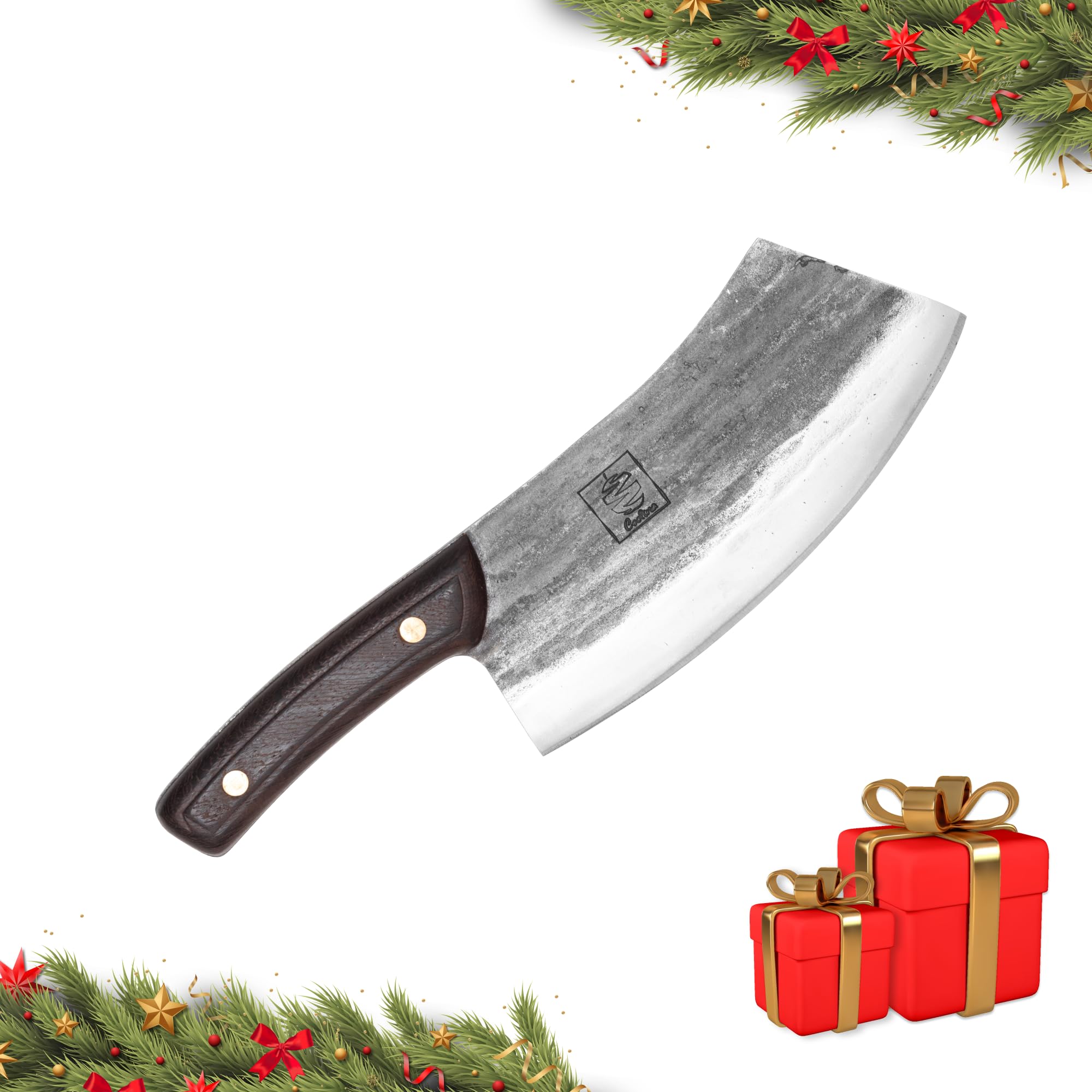 Amazon.com: COOLINA Altomino Handmade Chef Knife, 7.1 in High Manganese ...