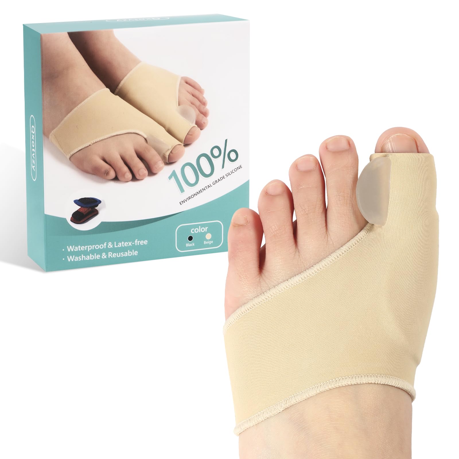 Amazon.com: Qxotvzy Bunion Corrector Relief Sleeve, 2 Pairs Gel Bunion ...