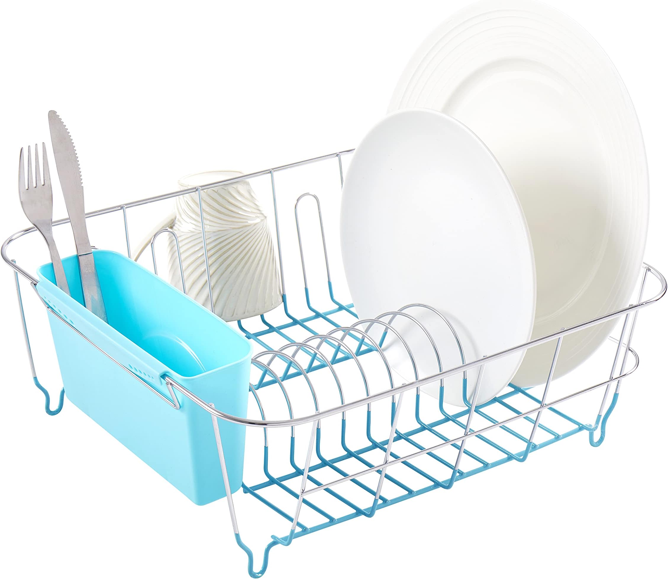 Amazon.com - Sterilite 06218006 Sink Dish Rack Drainer, White - Dish Racks