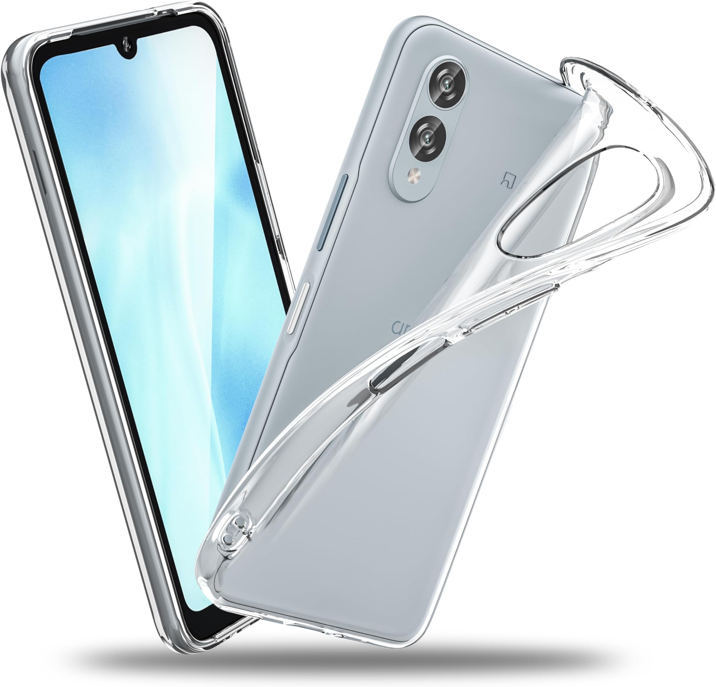 Amazon.co.jp: Arrows We2 F-52E FCG02 ケース 【ガラスフィルム付き・液晶保護フィルム2枚】 クリア ...