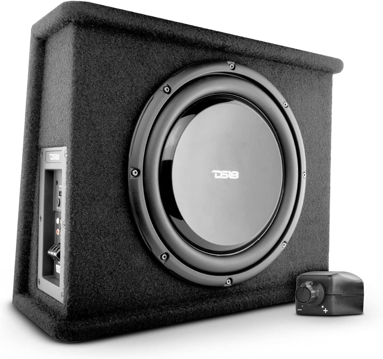 Amazon.com: DS18 SB10A 10" Shallow Subwoofer Enclosure with Built in ...