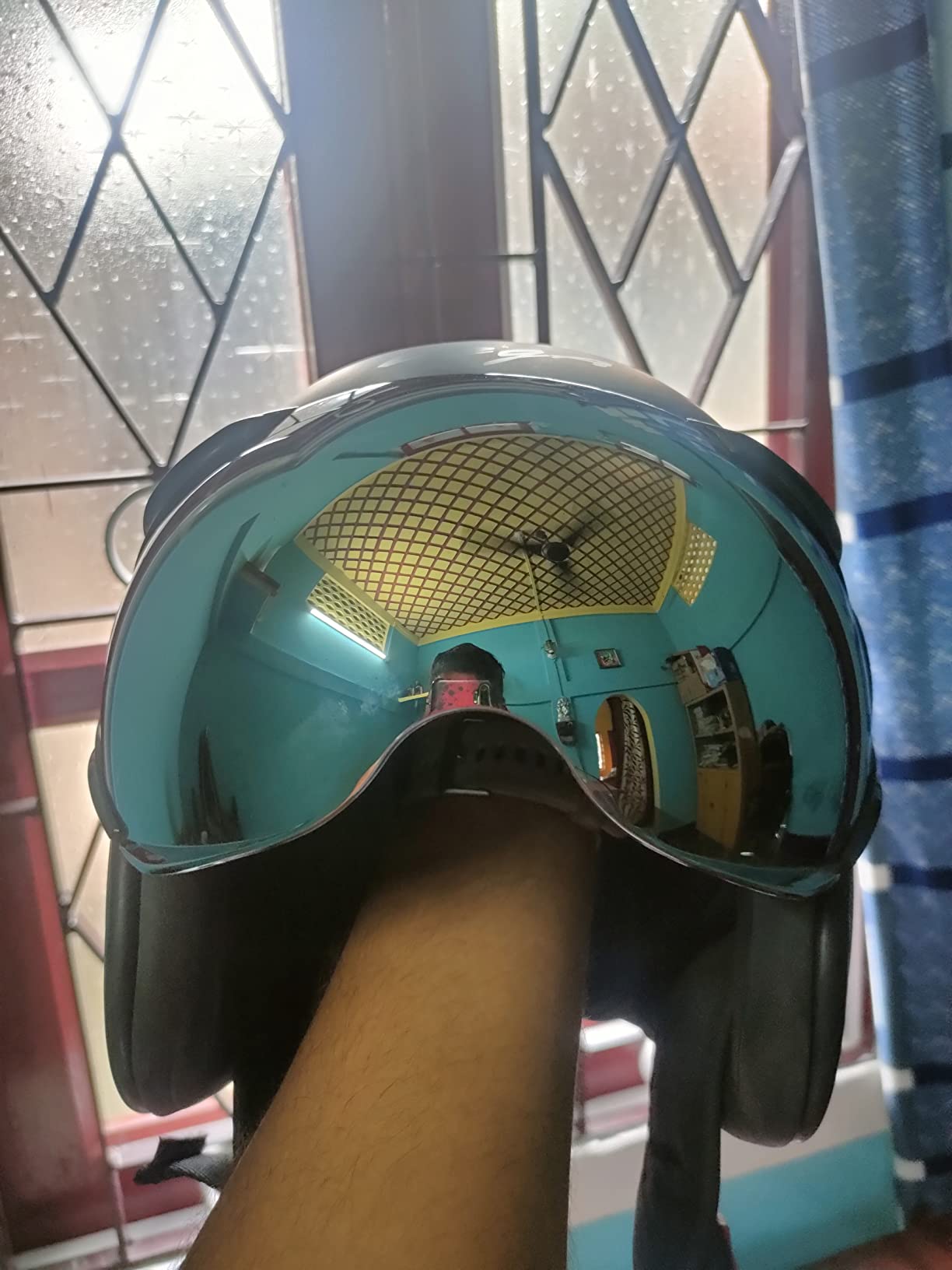 Vega Jet W/Visor Helmet Mercury Visor : Amazon.in: Car & Motorbike