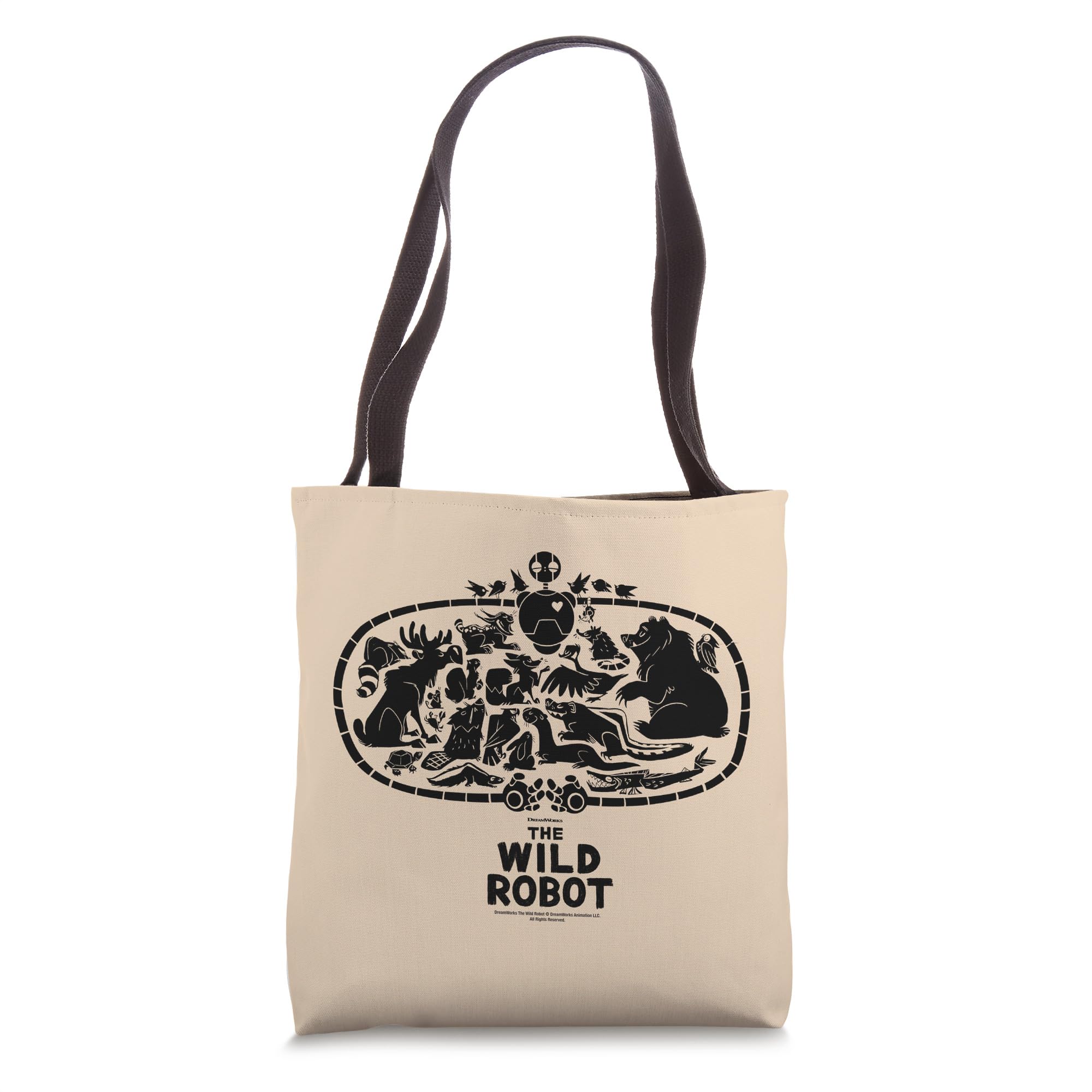 Amazon.com: DreamWorks The Wild Robot Group Hug Tote Bag : Clothing ...