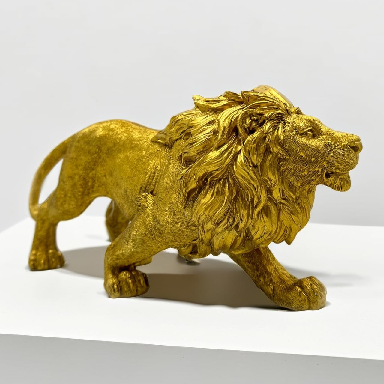Amazon.com: 13 Inch Strong Lion Statue Figurine Sculpture Resin ...