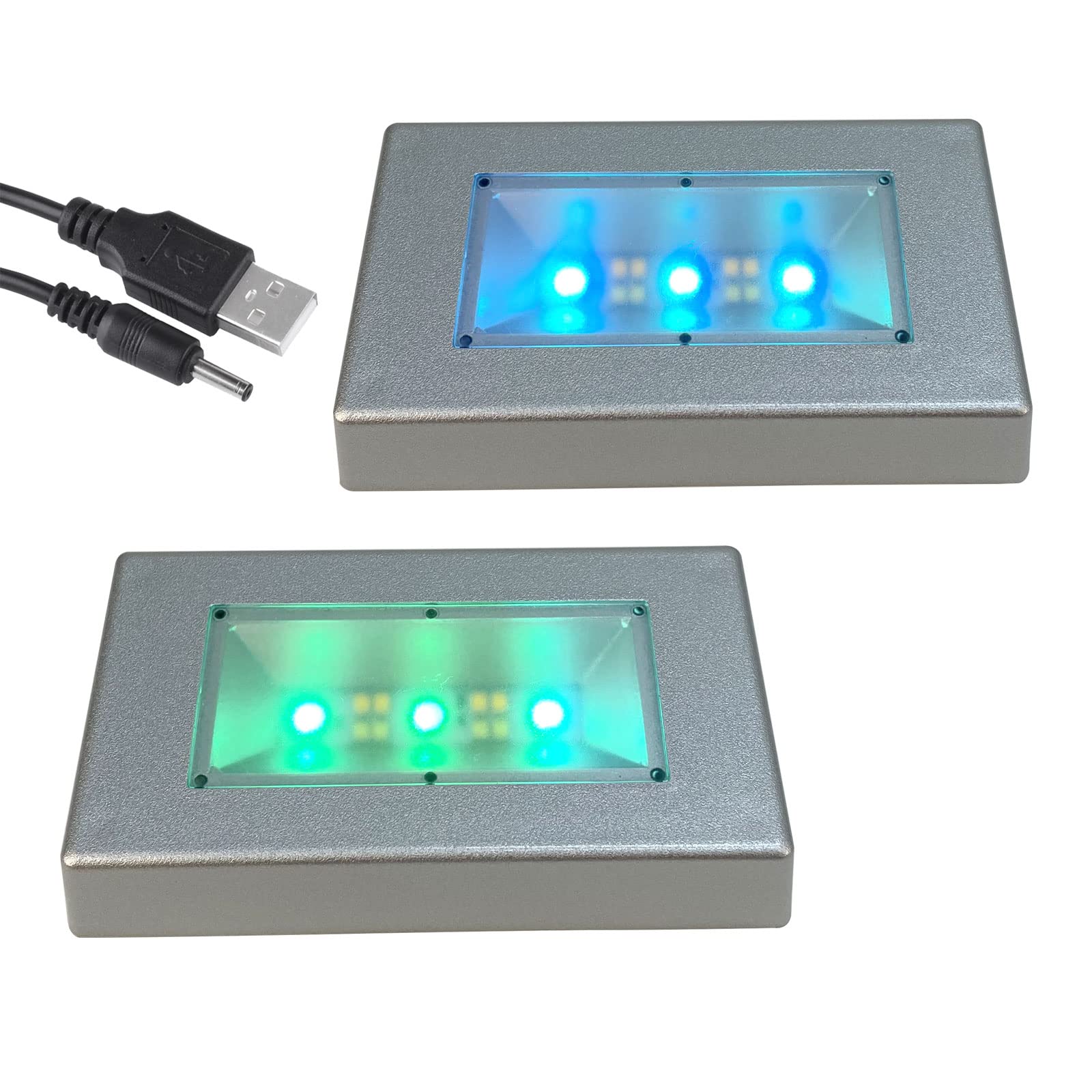 Amazon.com: Aepiraza 2Pcs Rectangle LED Light Display Base Stand, Led ...