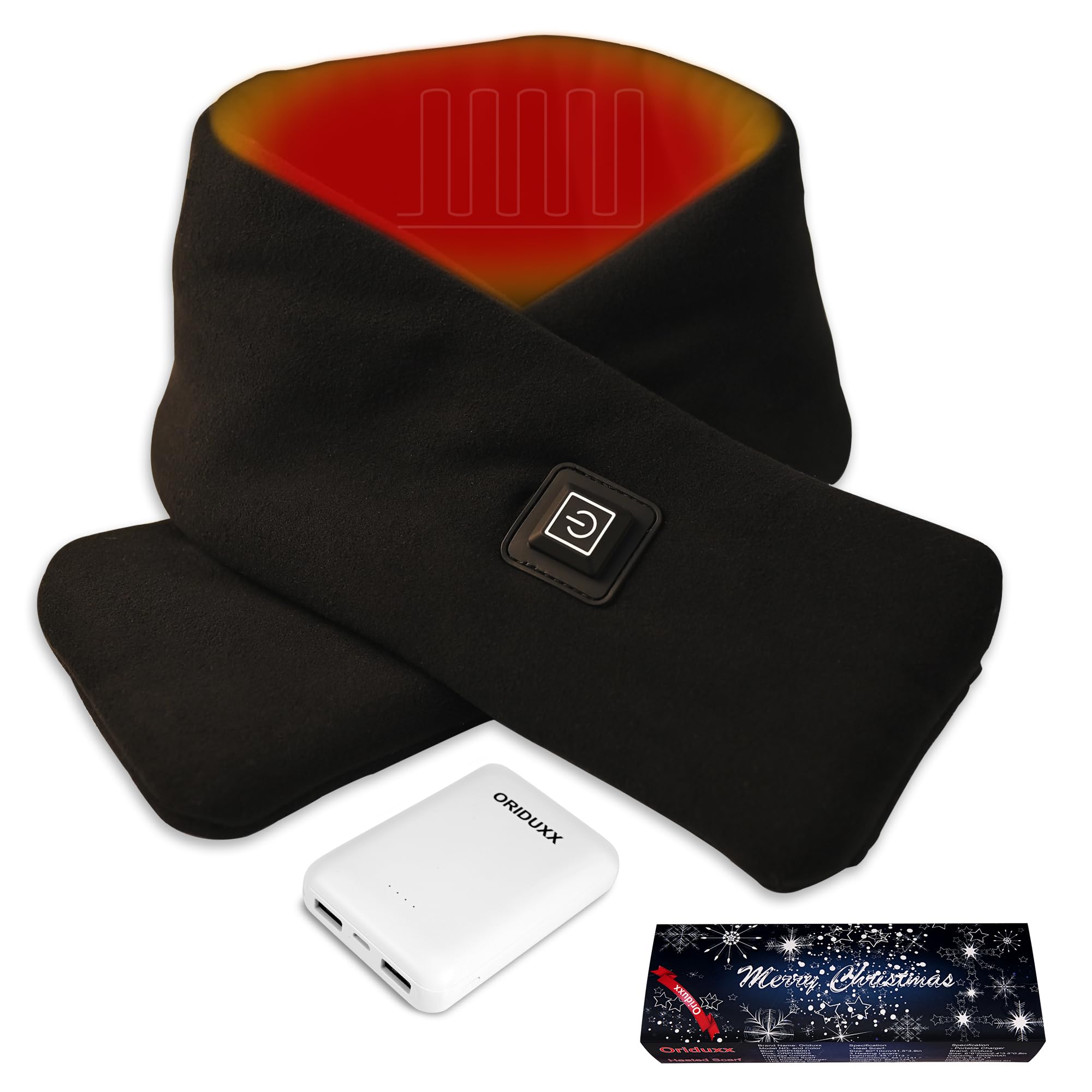 Oriduxx Heated Scarf for Women Electric Heated Scarves Rechargeable ...