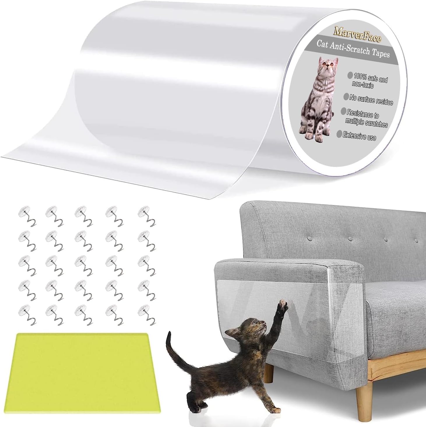 Cat Scratch Protectors for Furniture, Sofa Protectors from Pets, Cat ...
