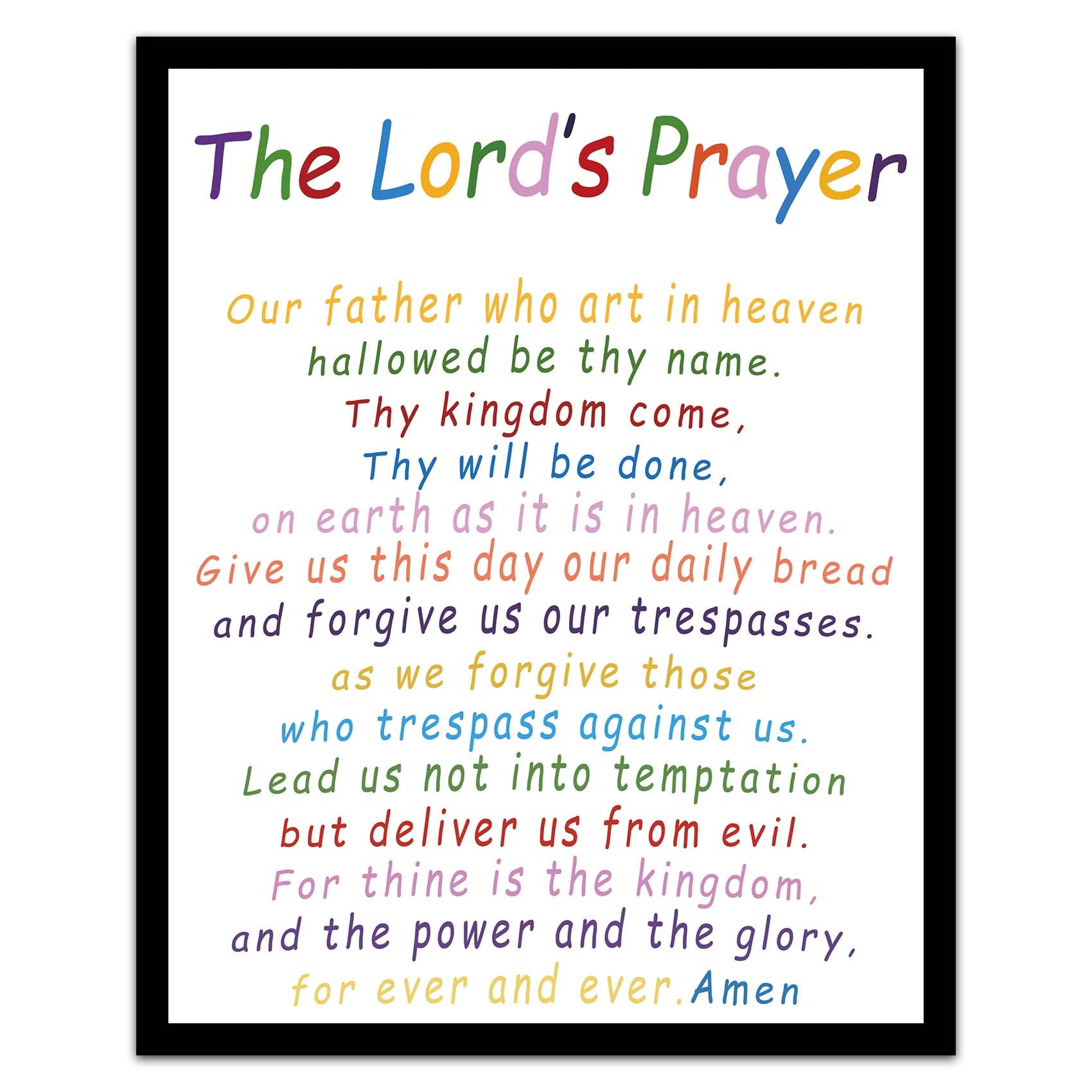 The Lord Prayer Printable Large Print 3 Pack・ Serenity Prayer Jim