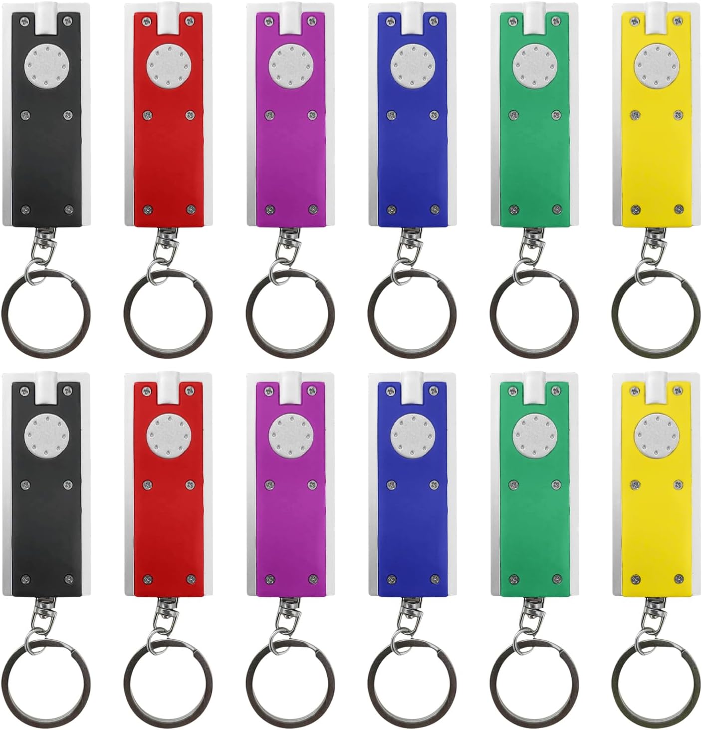 DUINIU 12 PCS LED Keychain Small Torch Light, Pocket Torch with Built ...