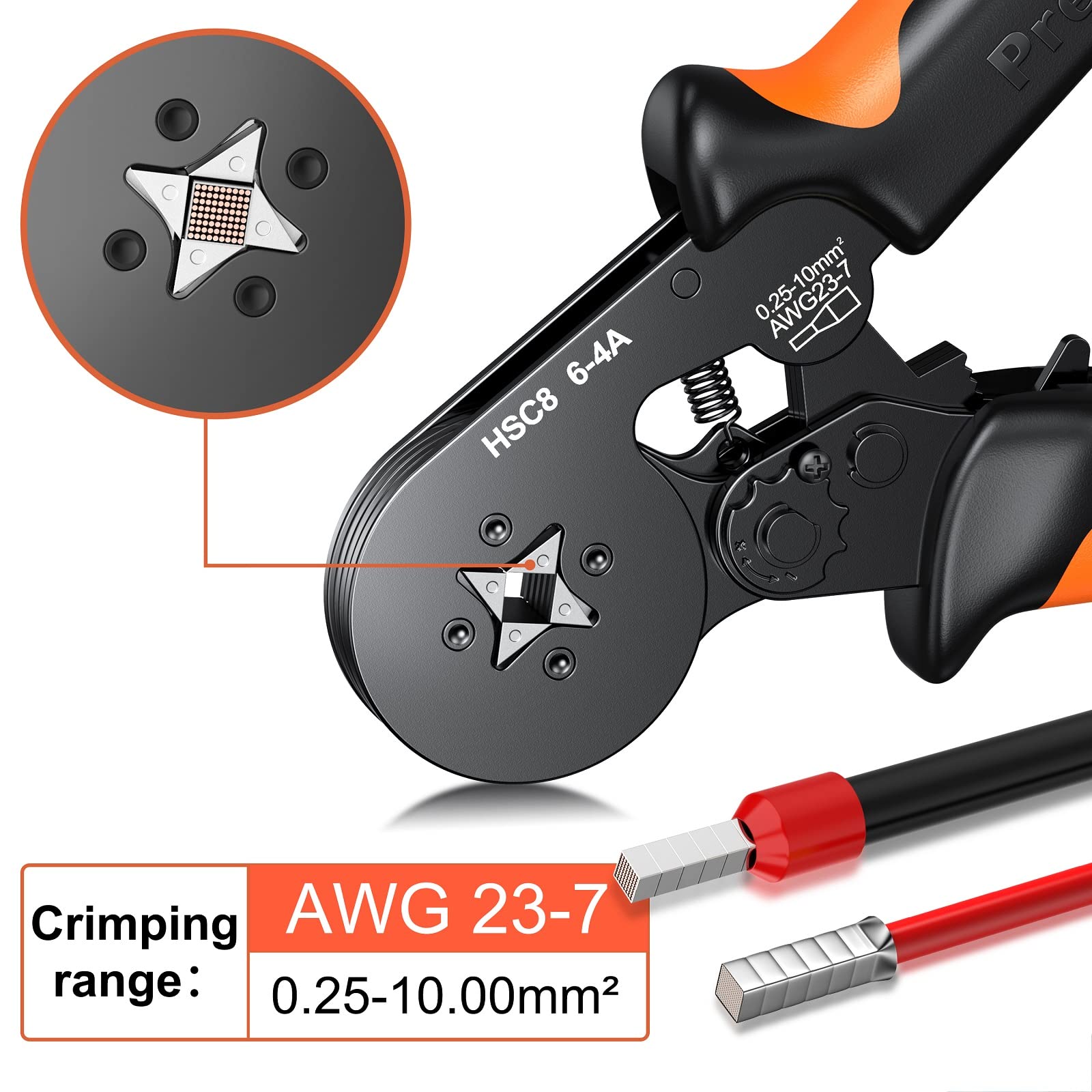 Snapklik.com : Preciva Ferrule Crimping Tool Kit, AWG 23-7 Self ...