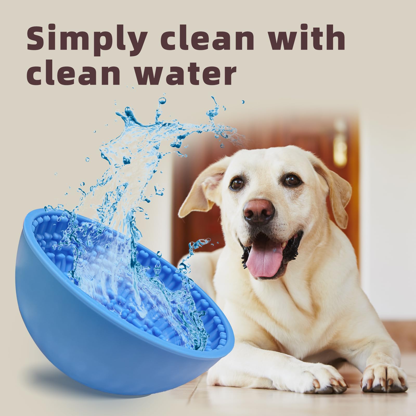Snapklik.com : 2 Pcs Silicone Dog Lick Bowl Slow Feeder Bowl Anxiety ...