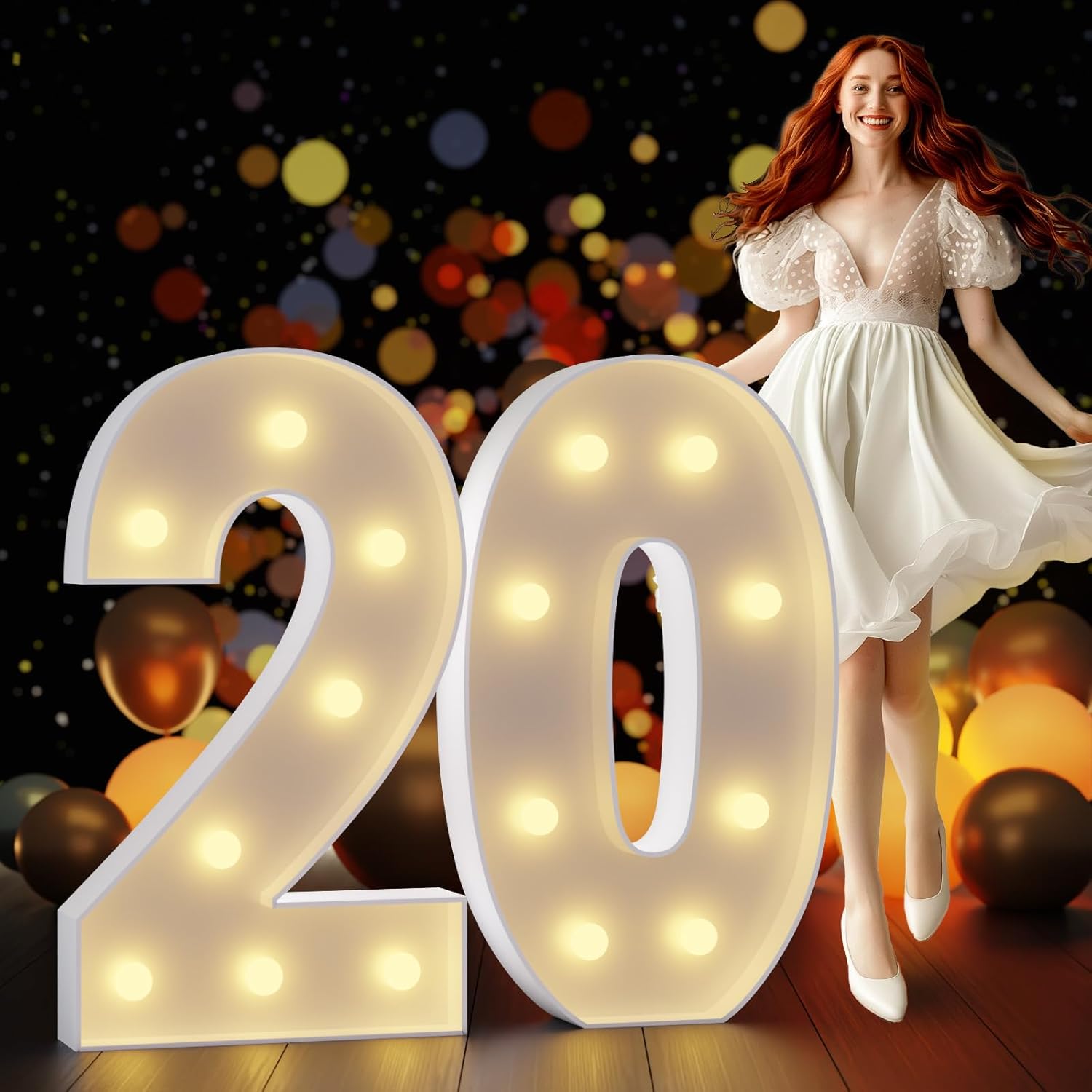 Amazon.com: Marquee Numbers 3 Feet Tall Large Light Up Numbers 20th ...
