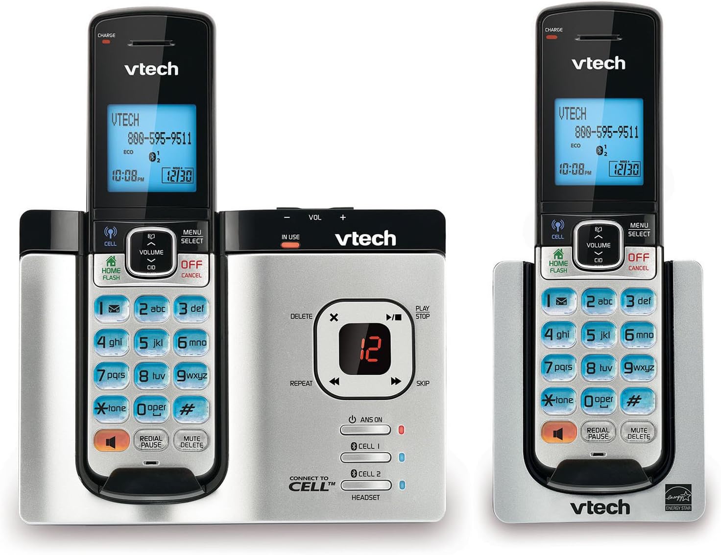 Amazon.com : AT&T TL7912 DECT 6.0 Cordless Headset with Softphone Call ...