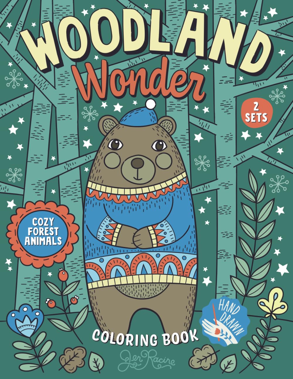 Woodland Wonder: Cozy Forest Animals Coloring Book (Scandi Simple ...