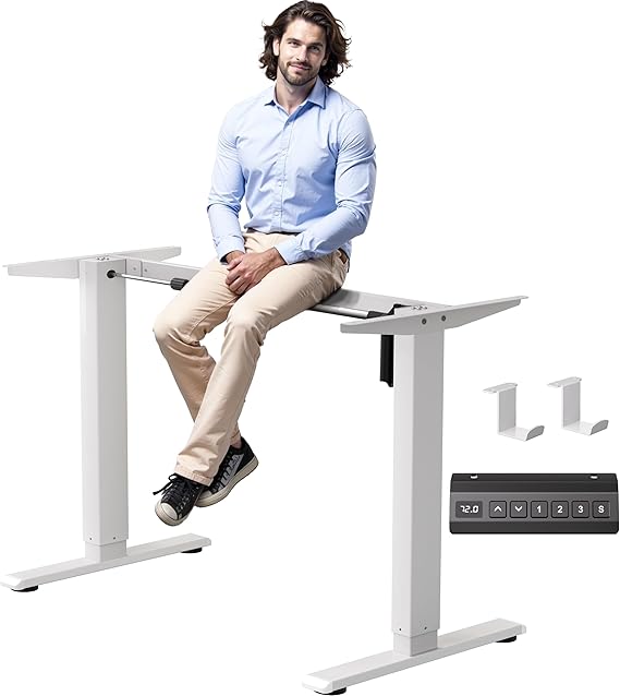 Amazon.com: NICECOZY Electric Adjustable Standing Desk Frame ...