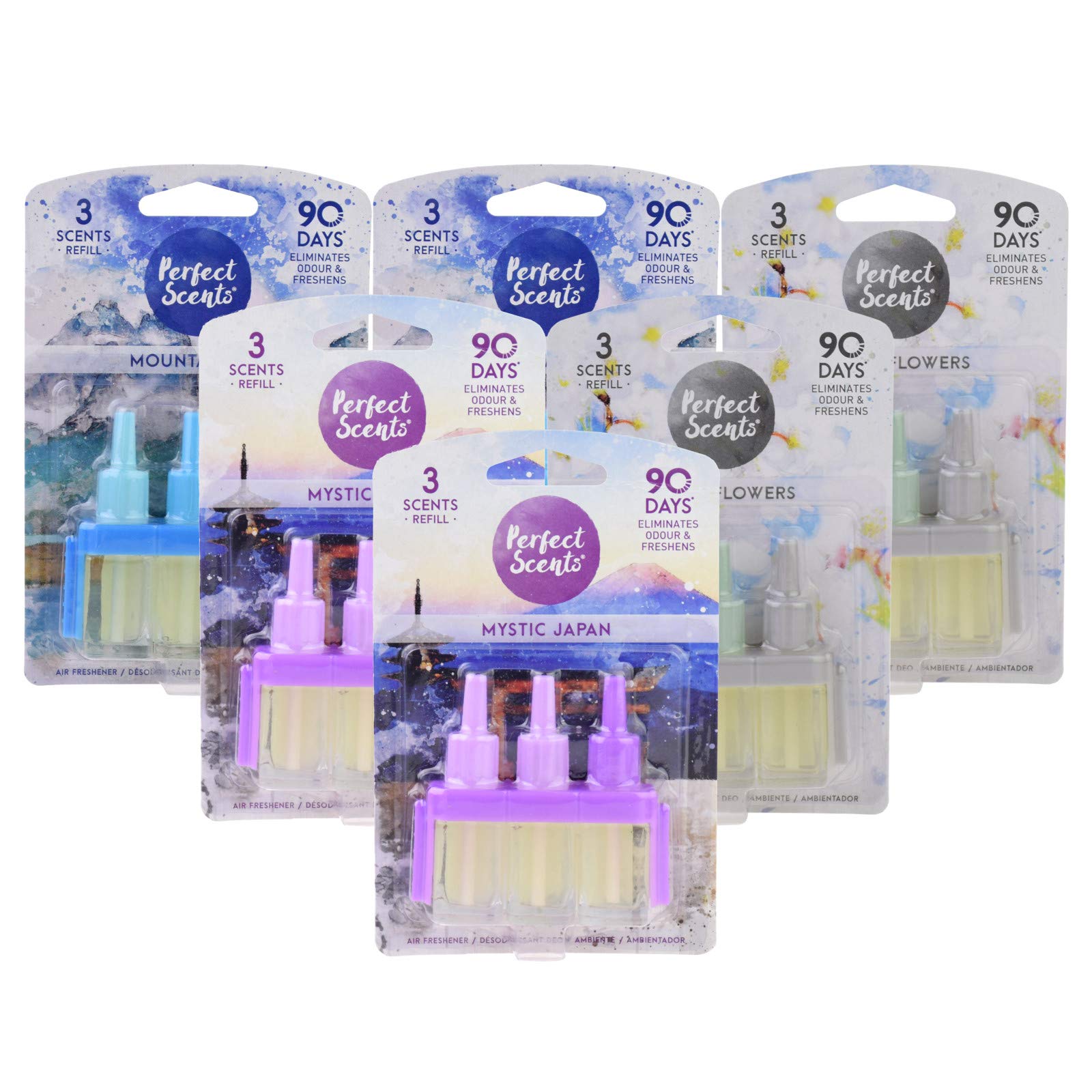 Perfect Scents 6x 3 Scents Refill Air Freshener - Compatible with ...