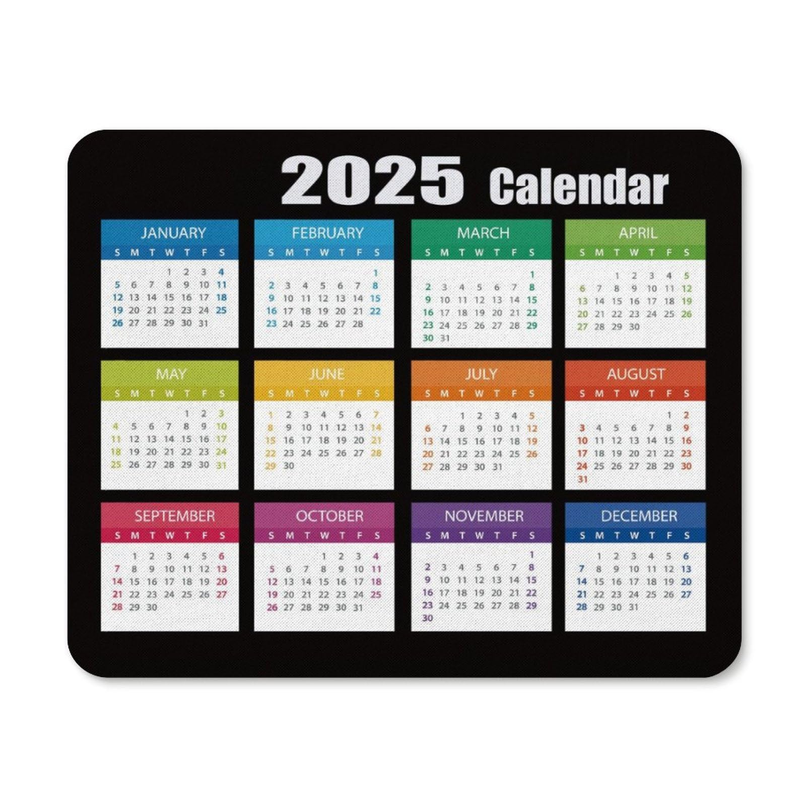Amazon.com: 2025 Mouse Pad Calendar,Computer Mouse Pads Calendars Non ...