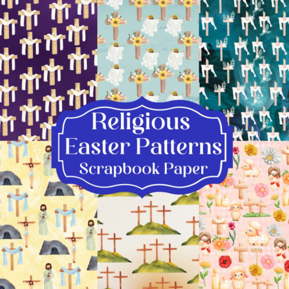 Religious Easter Patterns Scrapbook Paper Pad: Double Sided for Craft ...