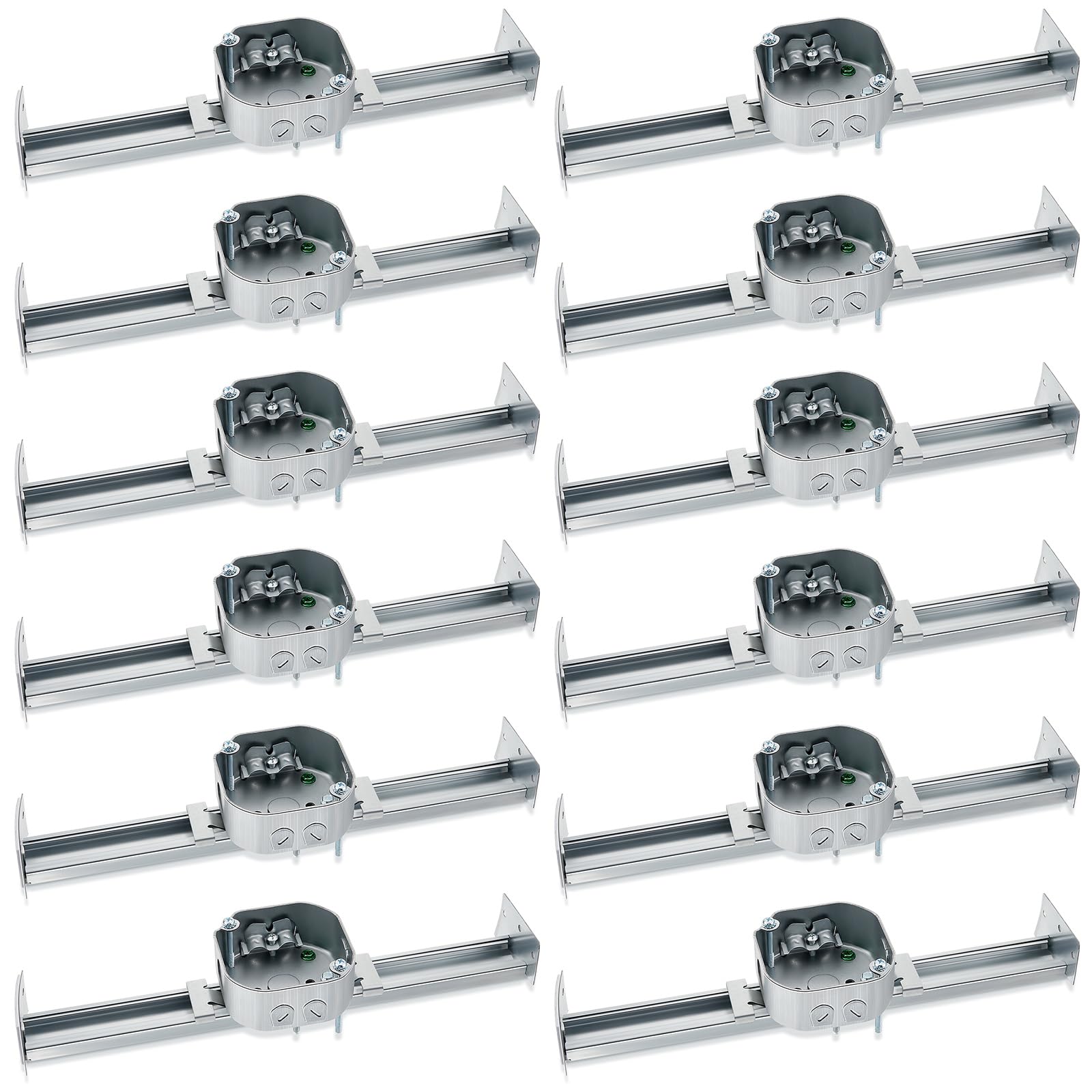 Amazon.com: Therwen 12 Pcs Adjustable Fan Electrical Box Brace for ...