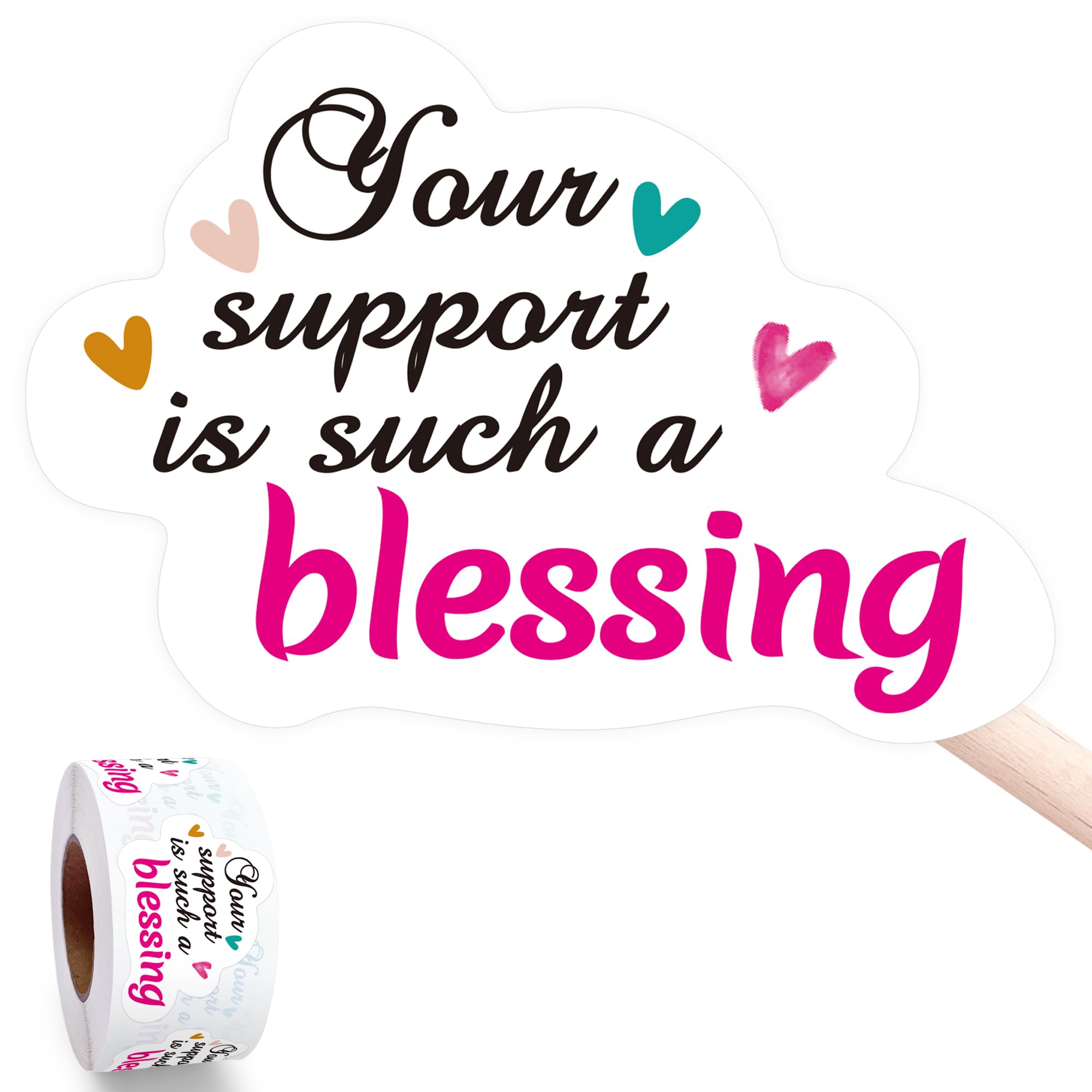 Amazon.com : Kwtzkuo 500pcs Your Support is Such a Blessing Stickers ...