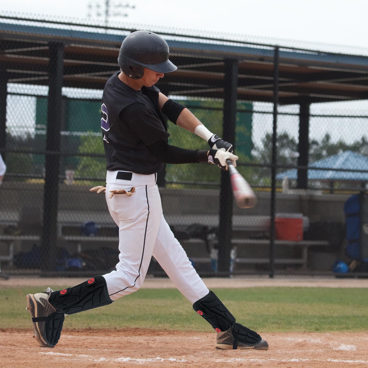 Snapklik.com : NURIBASE Batters Leg Guards, Baseball/Softball Leg Guard ...