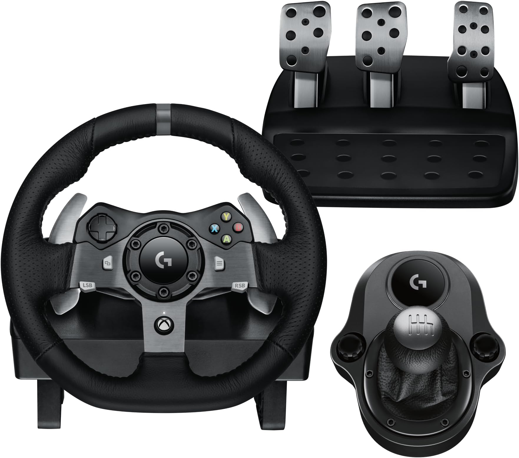 Logitech G920 Driving Force Racing Wheel and Pedals, Force Feedback ...