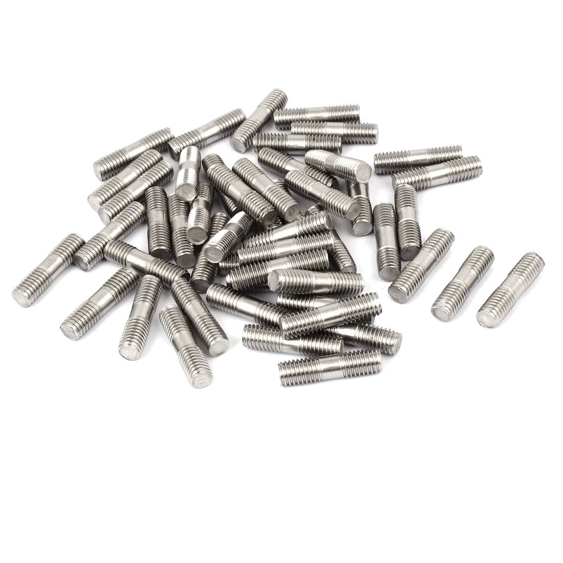uxcell M8x30mm 304 Stainless Steel Double End Thread Stud Teeth Rod ...