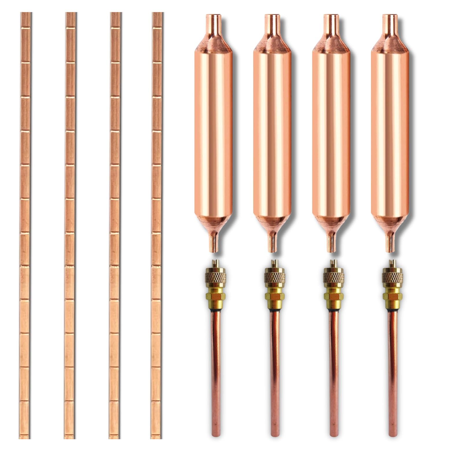 Amazon.com: Refrigerator Filter Dryer 12PCS, Copper Access Valve 1/4 ...
