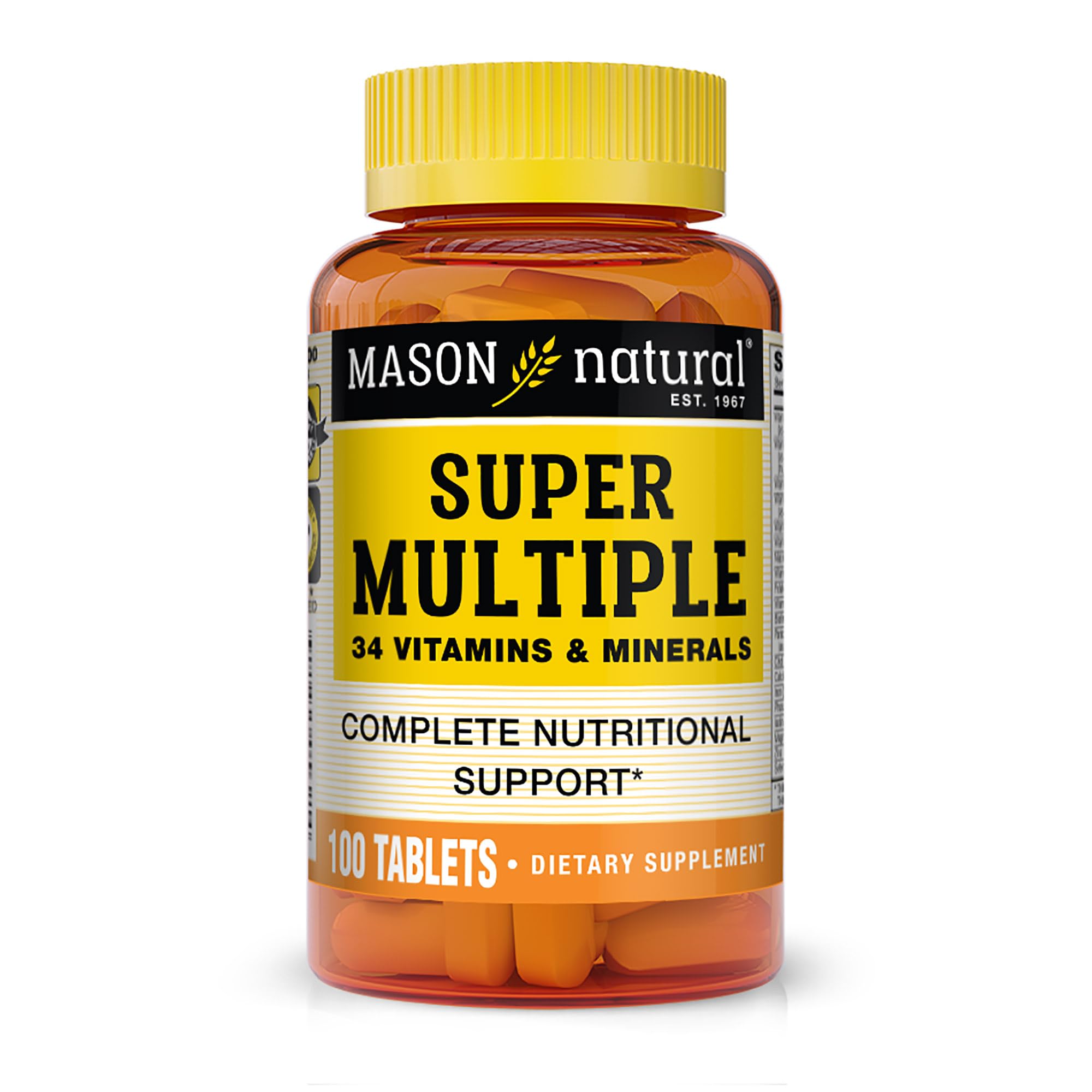 Amazon.com: MASON NATURAL Super Multiple 34 Vitamins and Minerals ...
