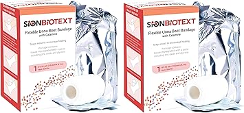 Amazon.com: Sion Biotext Flexible Unna Boot Fabric Bandages with Zinc ...