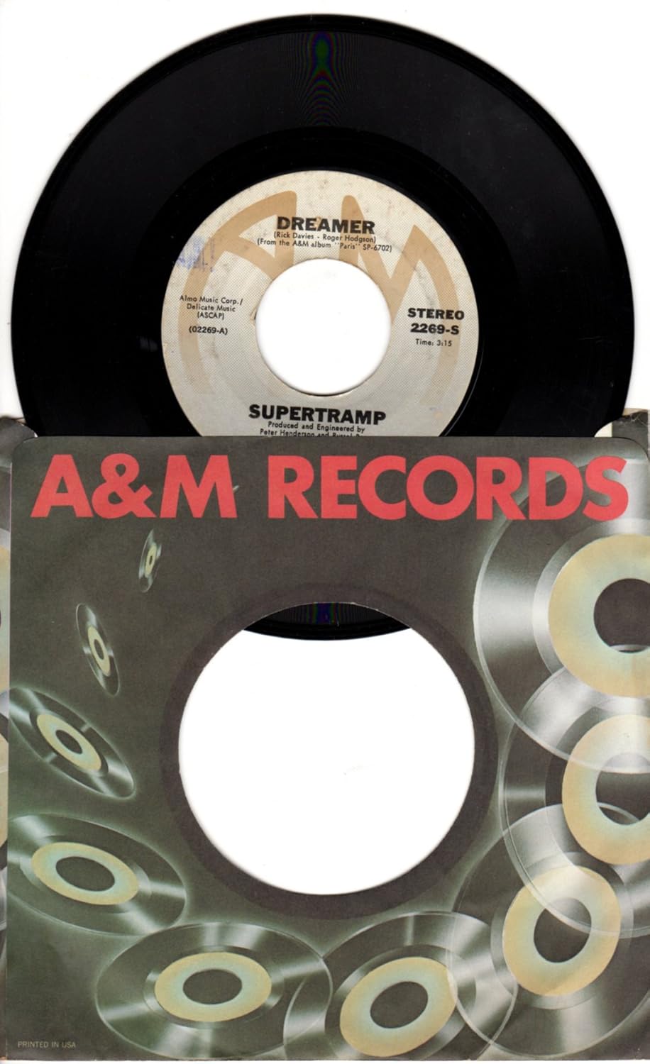 Amazon.com: Supertramp - Dreamer / From Now On (7" 45 RPM single): CDs & Vinyl