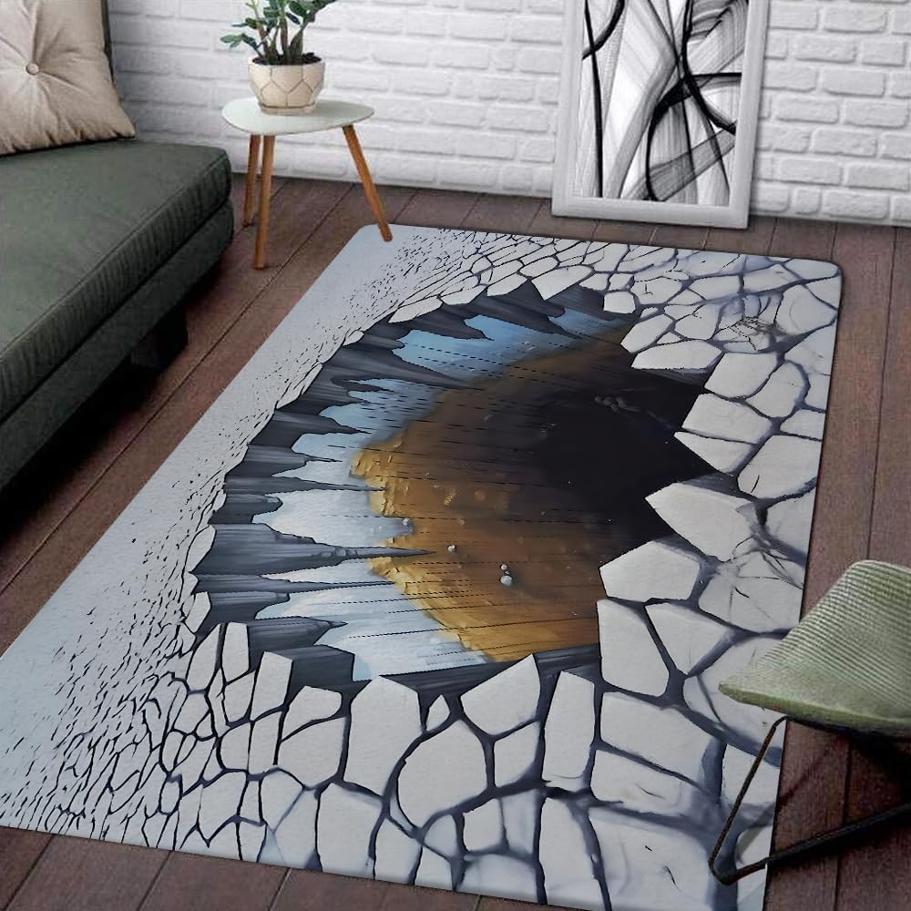 Amazon.com: 3D Optical Illusion Rug, Boom Realistic Area Rugs for ...