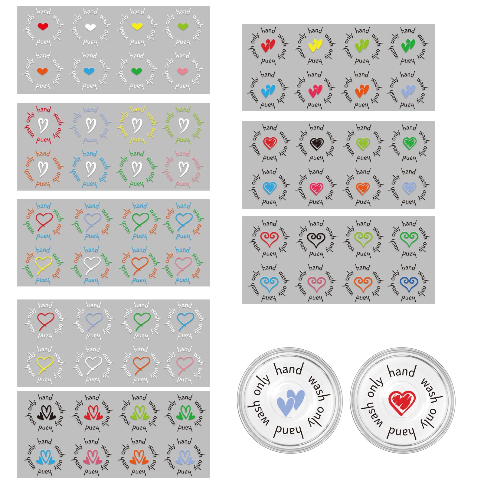 Amazon.com: Heart UV DTF Cup Wrap - 8 Cute Heart UV DTF Cup Wraps ...