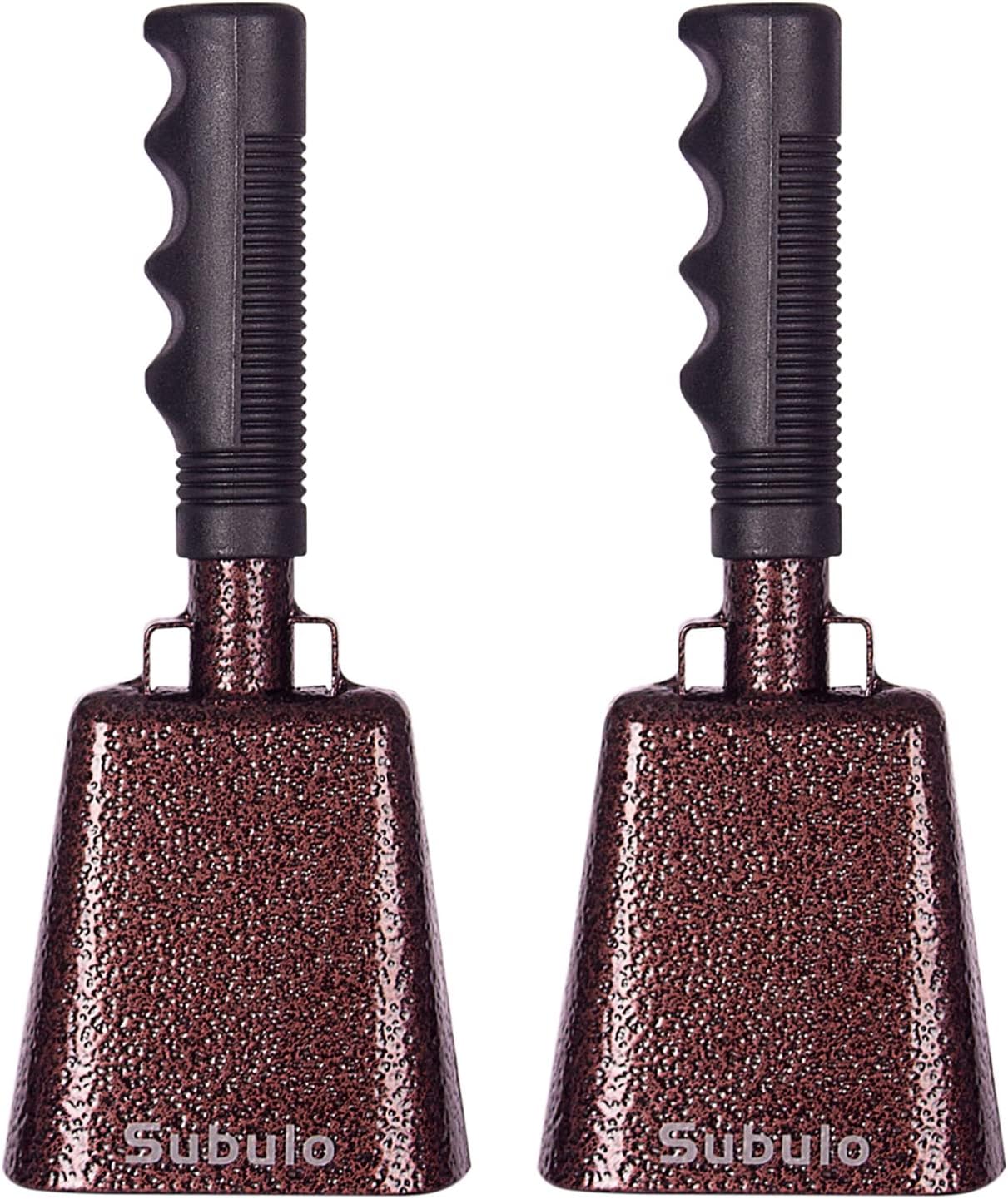 Amazon.com: 9 Inch Cowbell with Handle Cheering Bell 2 Pack for Sports ...