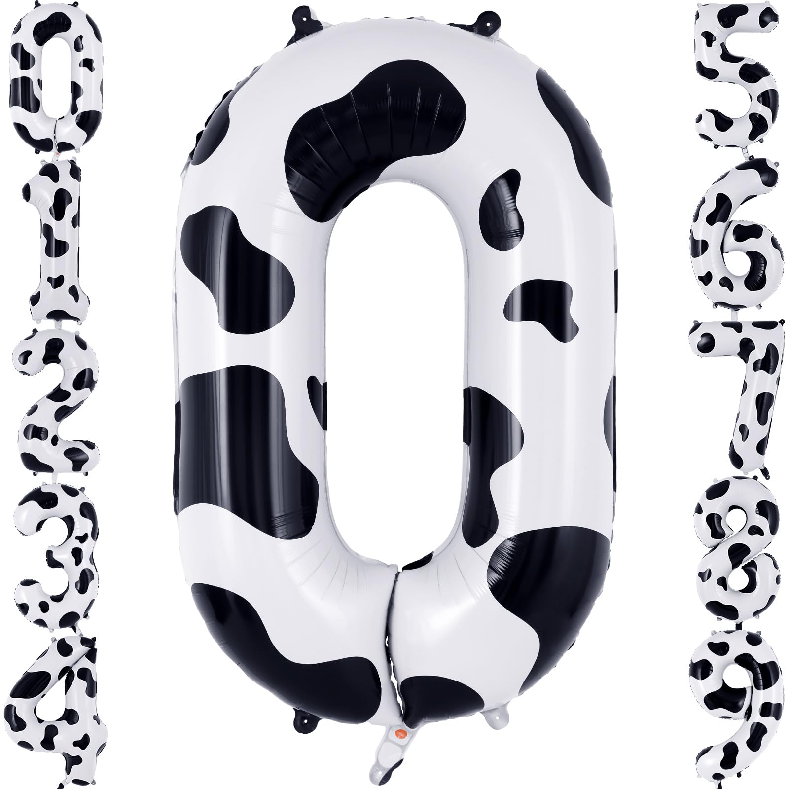 Amazon.com: Cow Print Number 0 Balloon, Large 40 Inch Cow Number ...