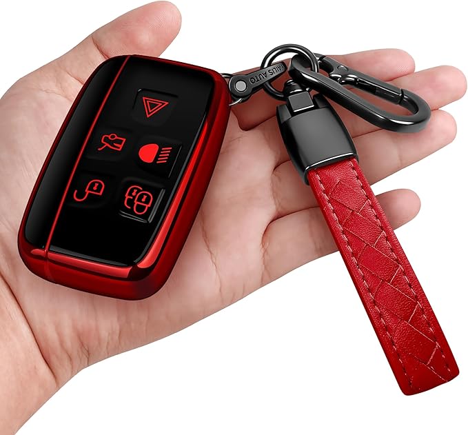 Amazon.com: Sindeda for Land Rover Key Fob Cover with Keychain Soft ...