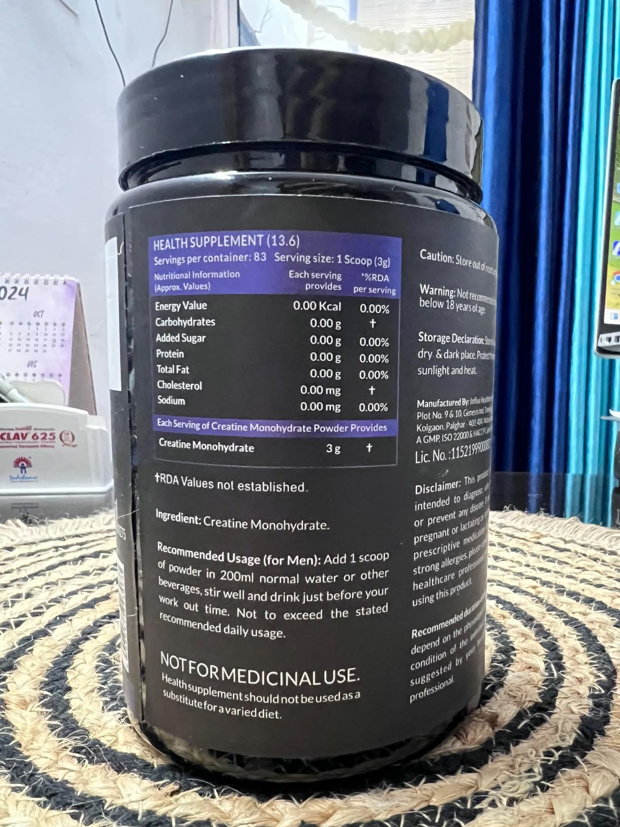 Carbamide Forte Micronized Creatine Monohydrate 100gm Supplement Powde