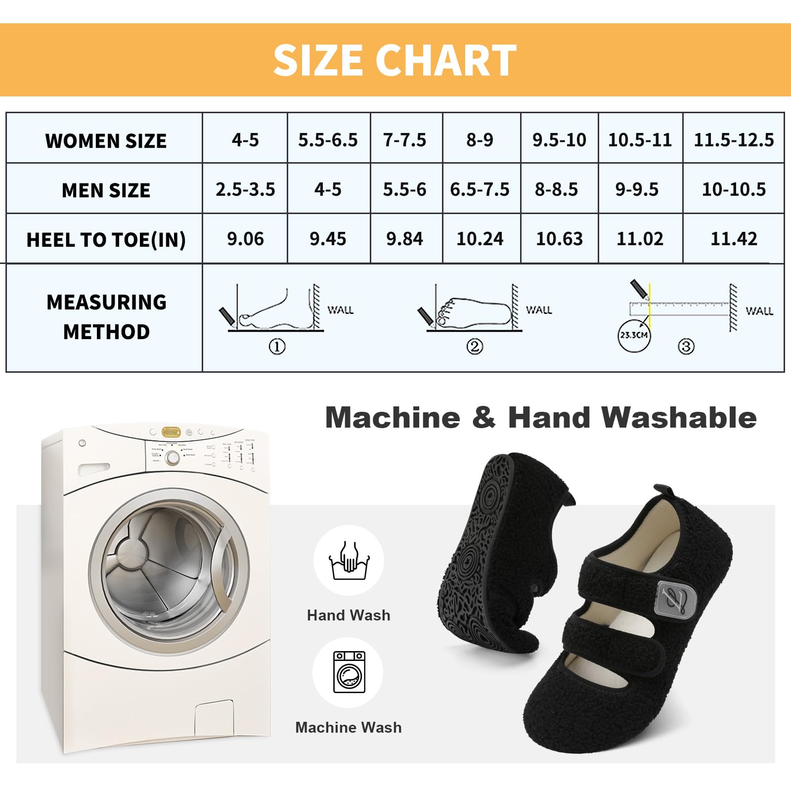 Snapklik.com : LeIsfIt House Slippers For Women Men Wide Diabetic ...