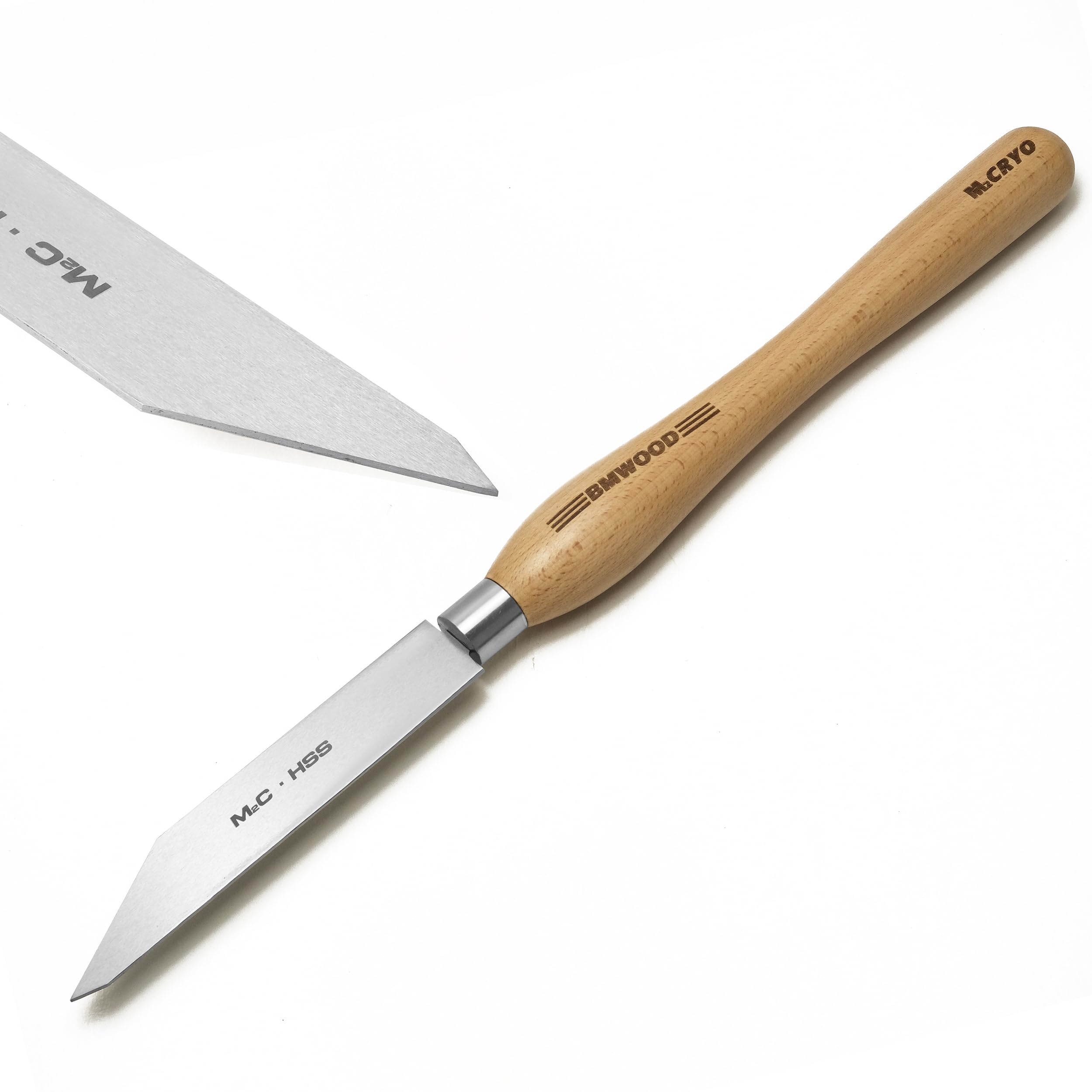 BMWOOD M2 Cryo HSS 2mm Thin Parting Tool with 12-1/2" Beech Handle for ...