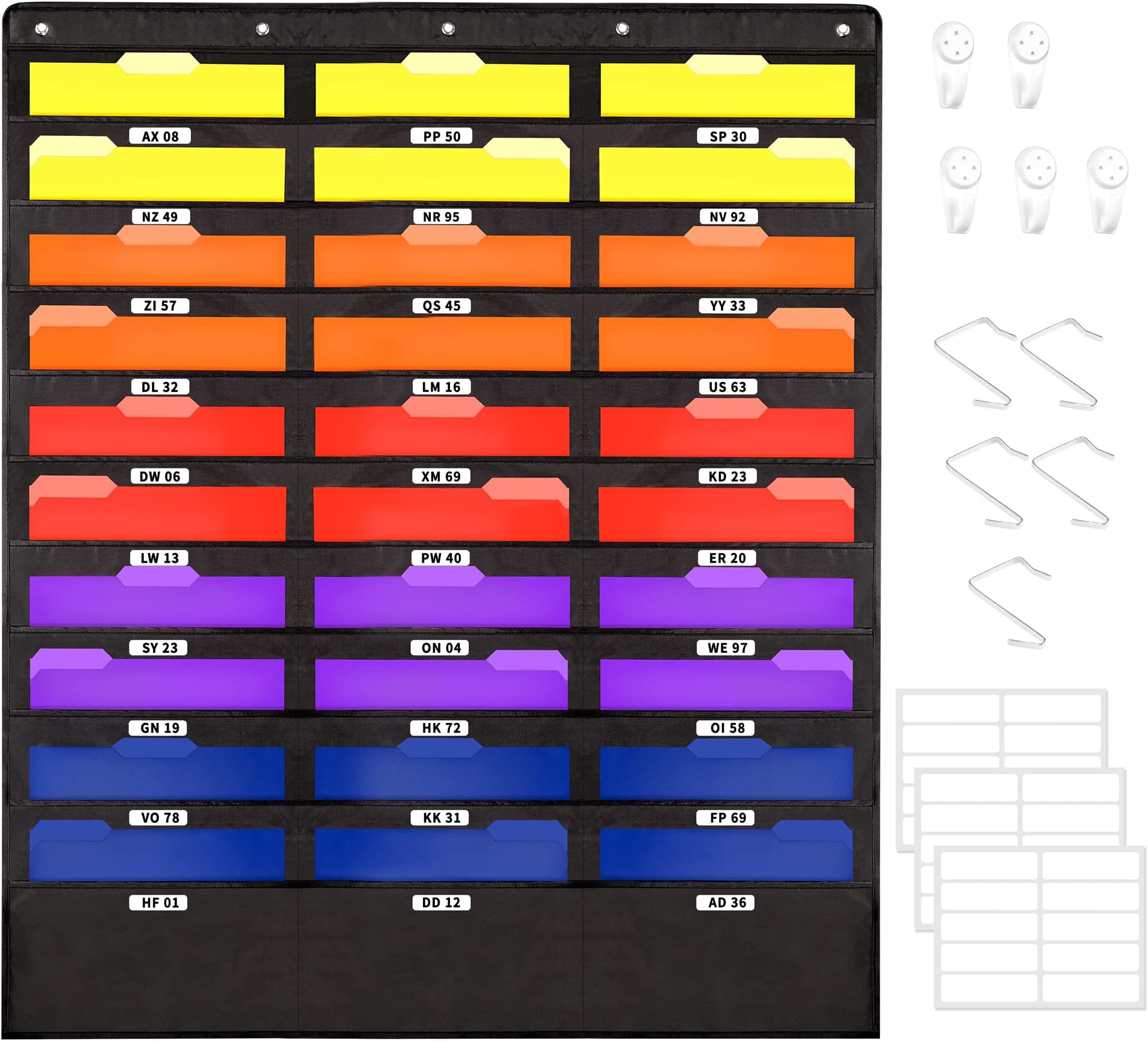 Amazon.com : Annecy 30 Pockets Classroom Mailbox, Hanging Wall File ...