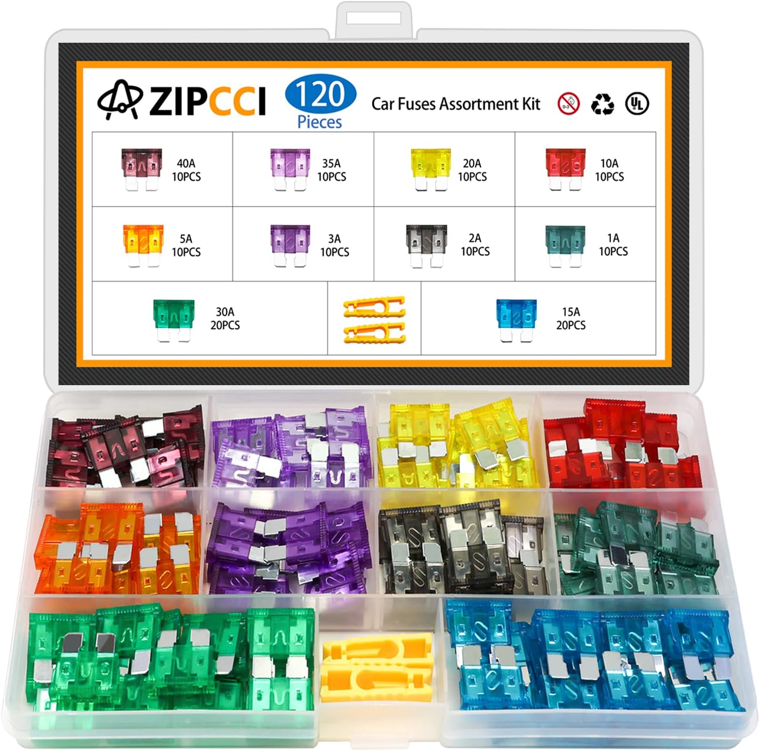 Amazon.com: Bussmann (BP/ATM-AH8-RPP) High Ampere ATM Emergency Fuse ...