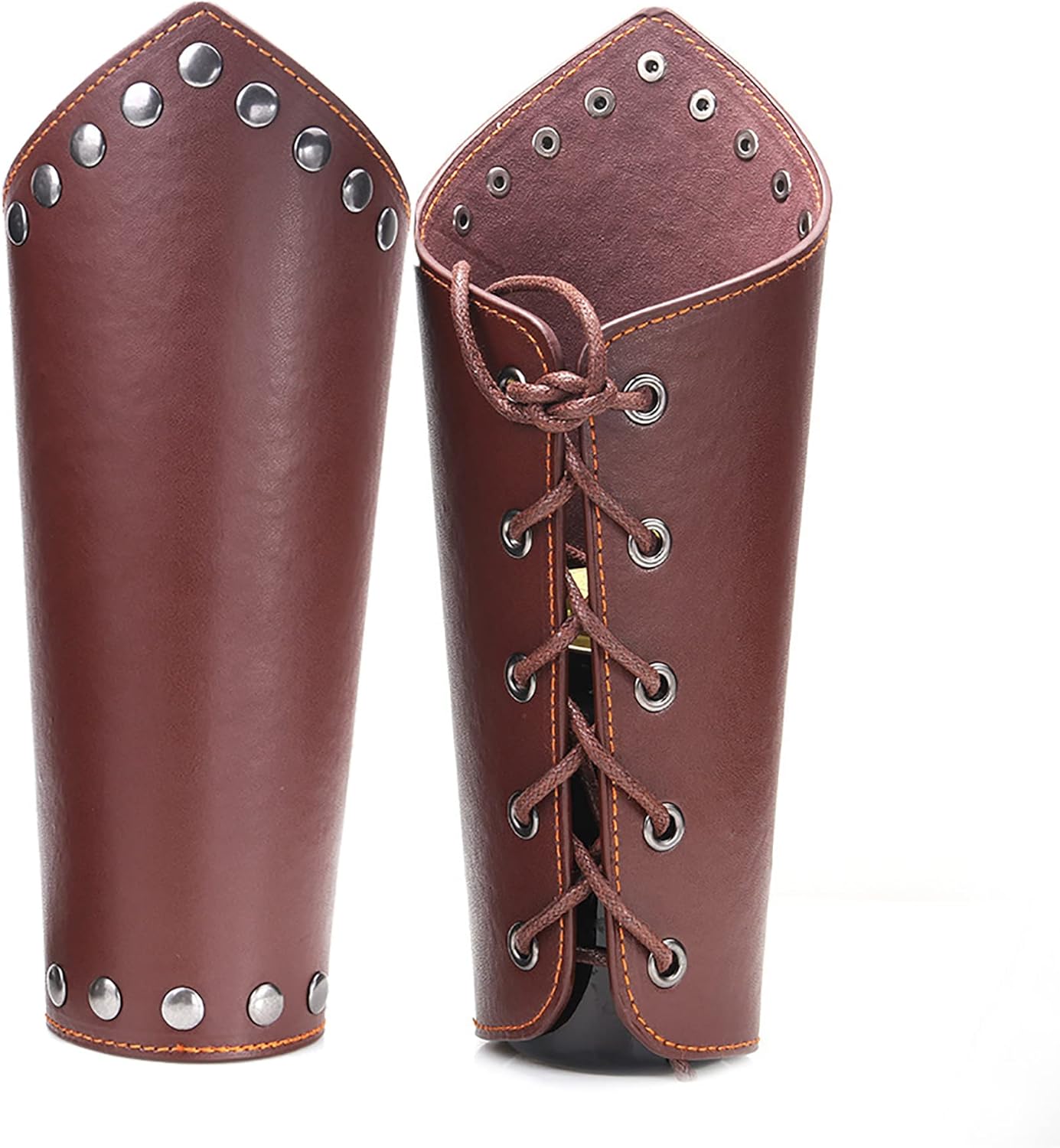 Amazon.com: Medieval Leather Arm Armor Bracer - Steampunk Arm Guard ...