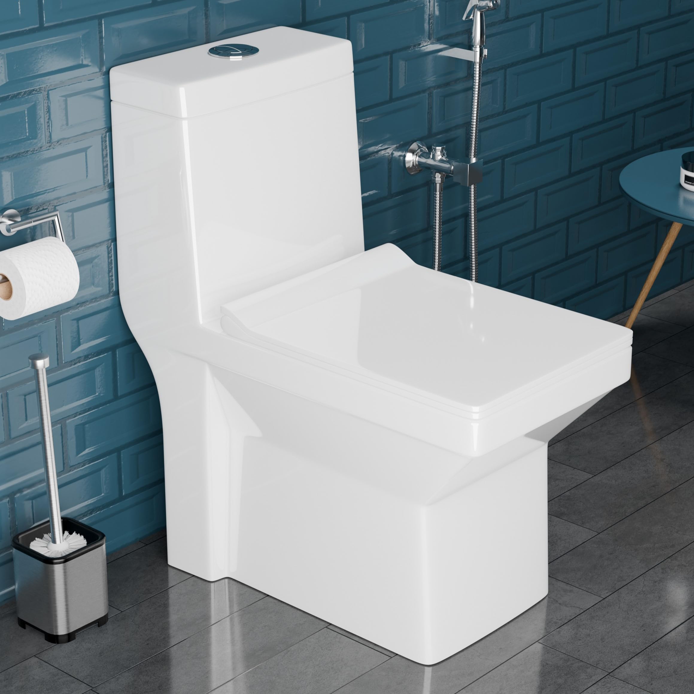 B Backline One Piece Ceramic Western Toilet Commode Water Closet ...