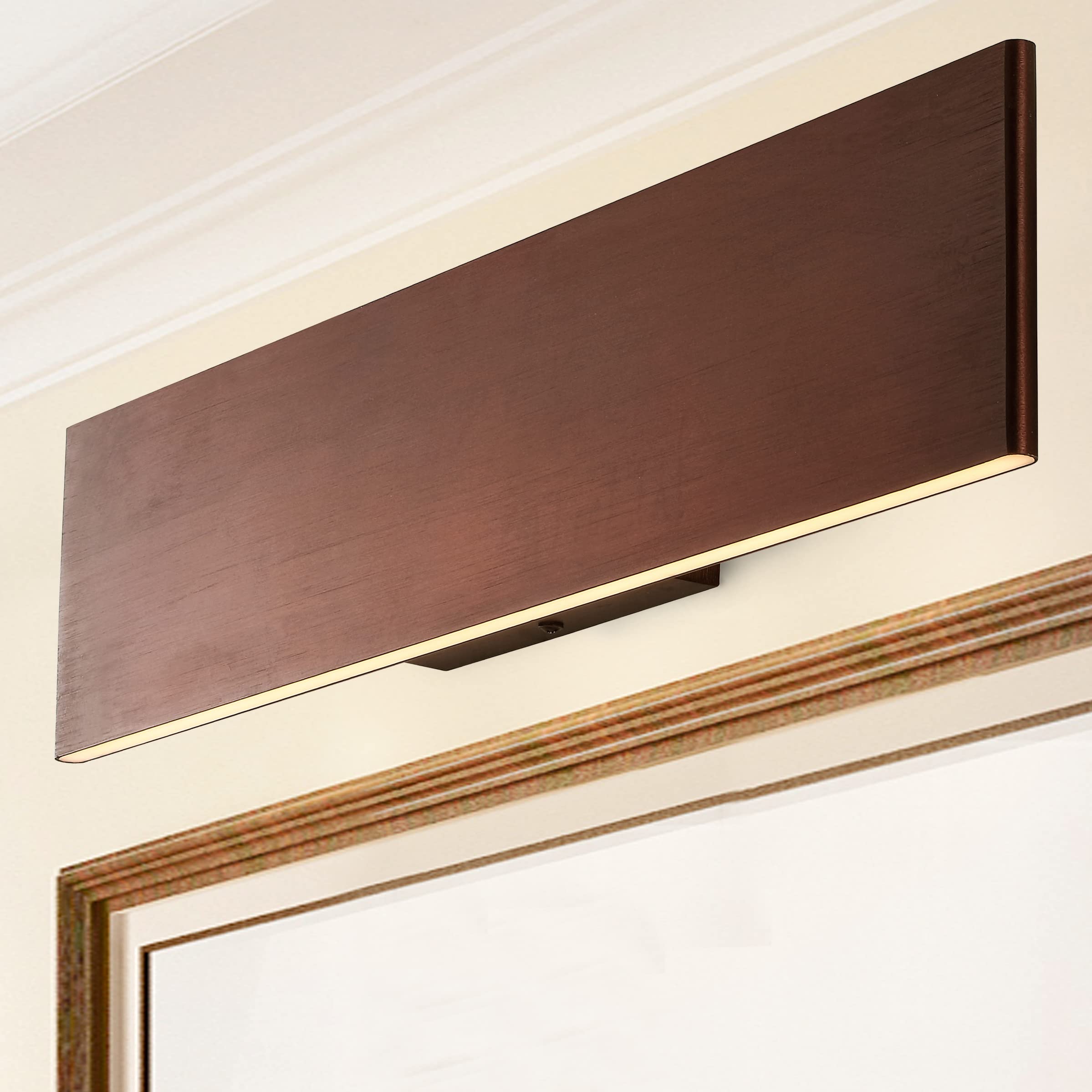 JONATHAN Y JYL7017B Ajax 20.25" Dimmable Integrated LED Metal Wall ...